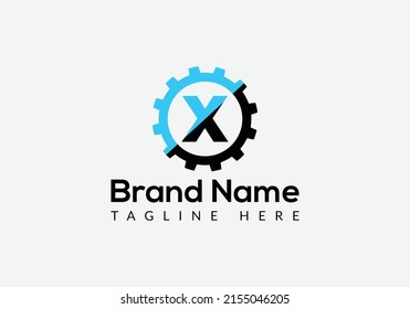 Tech Logo On Letter X Template Stock Vector (Royalty Free) 2155046205 ...
