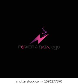 Tech Logo Vector Digital Transfer Data Stock Vector (Royalty Free ...