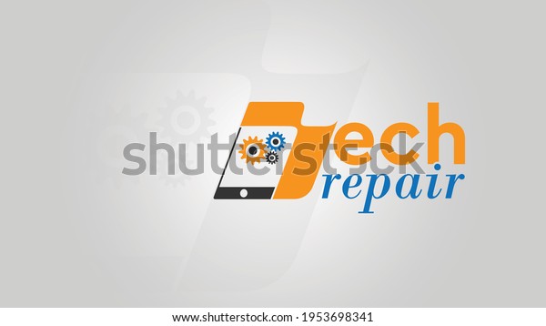 Tech Mobile Repair Logo Design Stock Vector (Royalty Free) 1953698341 ...