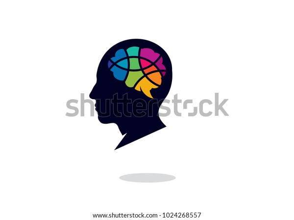 Tech People Brain Logo Design Template Stock Vector (Royalty Free ...