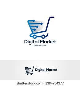 Tech Shop Logo Design Vector Shopping Stock Vector (Royalty Free ...