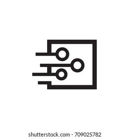 Tech Square Line Icon Premium Quality Stock Vector (Royalty Free ...