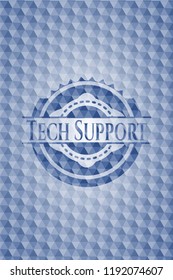 Tech Support Blue Hexagon Badge Stock Vector (Royalty Free) 1192074607 ...