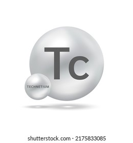 Technetium Molecule Models Grey Ecology Biochemistry Stock Vector ...