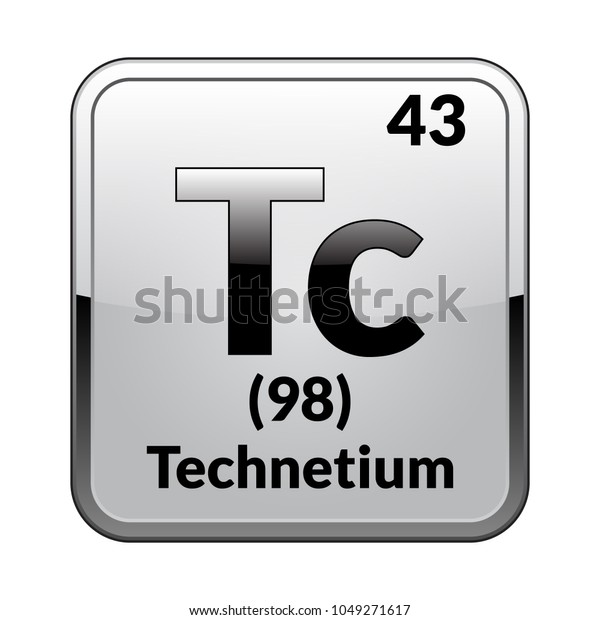 Technetium Symbolchemical Element Periodic Table On Stock Vector ...