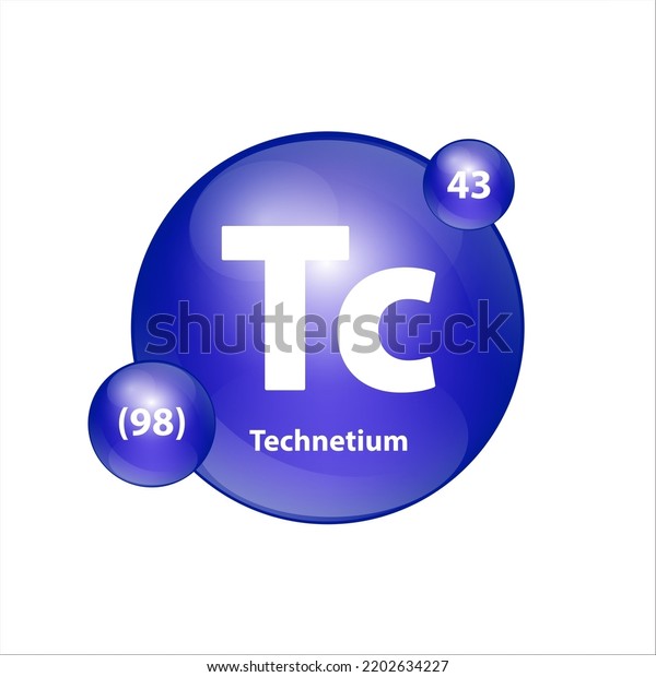 Technetium Tc Icon Structure Chemical Element Stock Vector (Royalty Free) 2202634227 | Shutterstock