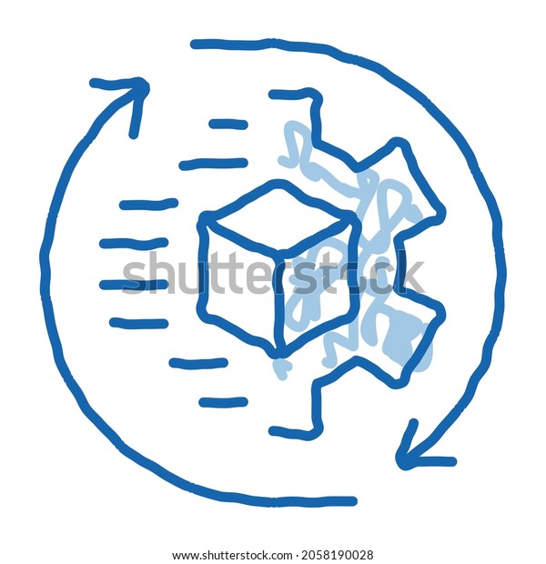 Technical Aspect Sending Sketch Icon Vector Stock Vector (Royalty Free ...