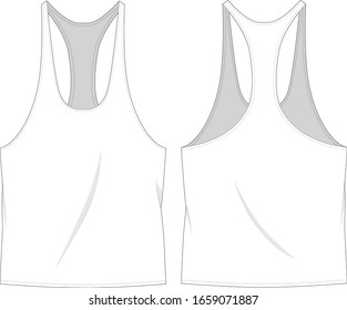 Technical Drawing Fashion Flat Men Gym Stock Vector (Royalty Free ...