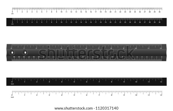Technical Drawing Tool Ruler Graduation Ruler: vector de stock (libre ...