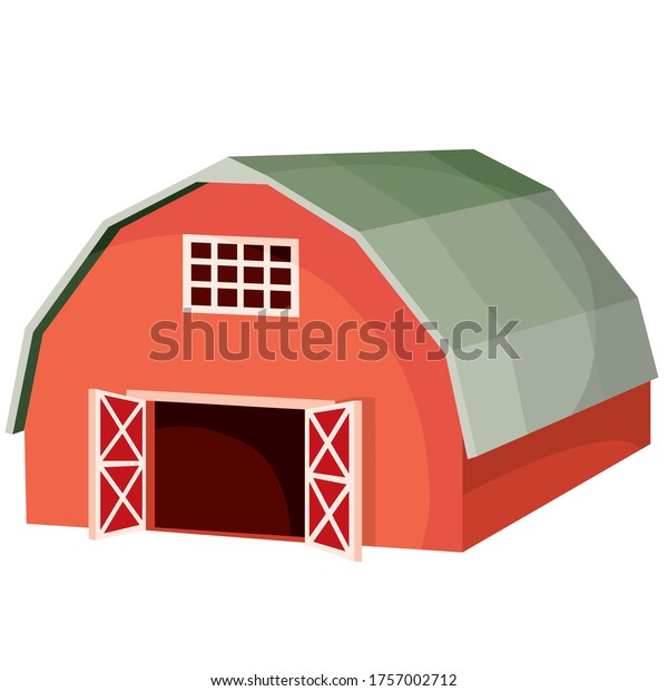Technical Room Shed Flat Cartoon Illustration Stock Vector (Royalty ...