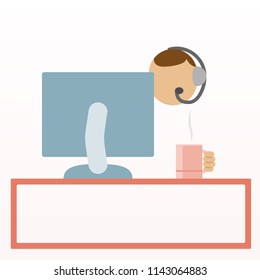 Technical Support Assistance Service Concept Stock Vector (Royalty Free ...