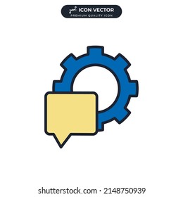 Technical Support Icon Symbol Template Graphic: เวกเตอร์สต็อก (ปลอดค่า ...