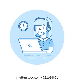 Technical Worker Icon Lineart Style: เวกเตอร์สต็อก (ปลอดค่าลิขสิทธิ์ ...