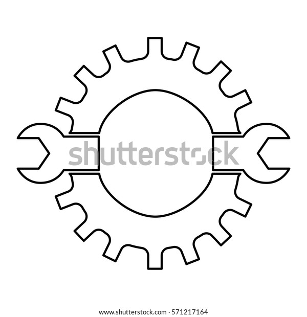 Technical Workshop Stock Emblem Icon Vector Stock Vector (Royalty Free ...
