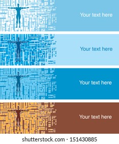 Techno Man Web Banner Stock Vector (Royalty Free) 151430885 | Shutterstock