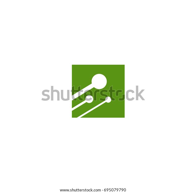 Techno Square Vector Logo Template Stock Vector (Royalty Free ...