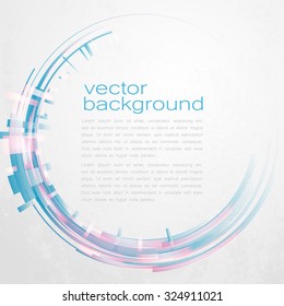Techno Vector Circle Abstract Background Stock Vector (Royalty Free ...