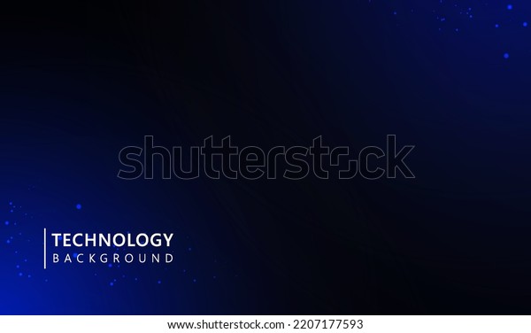 Technology Background Blue Color Line Wave Stock Vector (Royalty Free ...