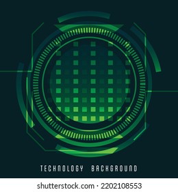Technology Background Vector Illustration Green Colour Stock Vector ...