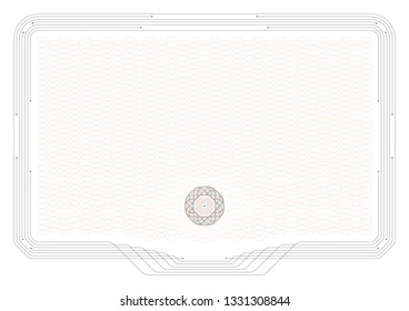 Technology Certificate Horizontal Background Vector Illustration Stock ...