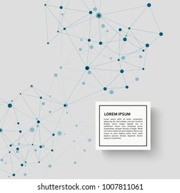 Technology Connection Background Abstract Science Design Stock Vector (Royalty Free) 1007811061 ...