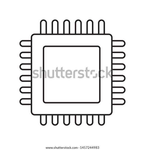 Technology Cpu Motherboard Chip Cartoon Vector: เวกเตอร์สต็อก (ปลอดค่า ...
