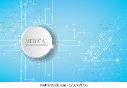 Technology Cyber Medical Wallpaper Conceptvector Medical Stock Vector ...
