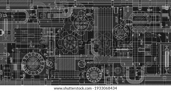 Technology Dark Backgroundengineering Innovationrotating Geartechnical ...