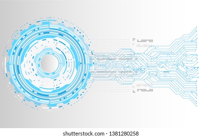 Technology Digital Development Big Data Innovation Stock Vector ...