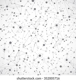 Technology Grey Background Molecule Communication Connected Stock ...