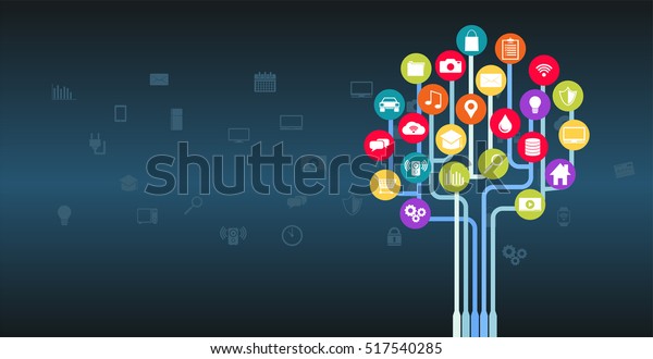 Technology Growth Abstract Concept Illustration Stock Vector (Royalty ...