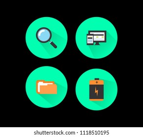 Technology Hardware Icons Stock Vector (Royalty Free) 1118510195 ...