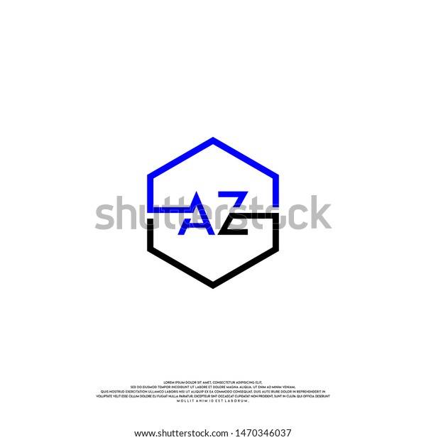 Technology Hexagon Az Logo Letters Concept Stock Vector (Royalty Free ...