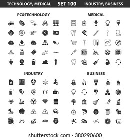 Office Icons Set Stock Vector (Royalty Free) 380290621
