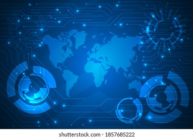Technology Innovation Abstract Background Science Futuristic: เวกเตอร์ ...