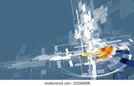 Technology Innovation Background Idea Global Business Stock Vector ...