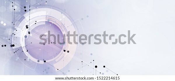 Technology Innovation Background Idea Global Business Stock Vector ...
