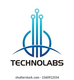 Technology Labs Blue Logo Icon Vector Stock Vector (Royalty Free ...