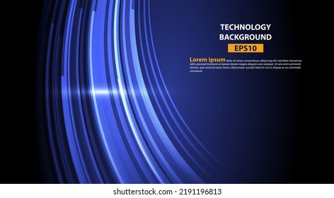 Technology Lines Design Futuristic Background Stock Vector (Royalty ...