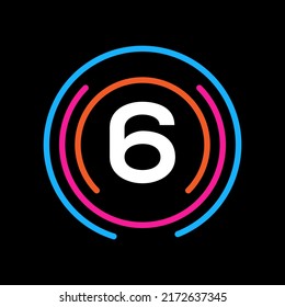 Technology Logo Design On 6 Letter Stock Vector (Royalty Free ...