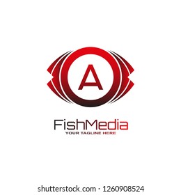 Technology Logo Fish Media Icon Vector Stock Vector (Royalty Free ...