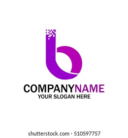 Technology Logo Letter B Modern Design Stock Vector (Royalty Free ...