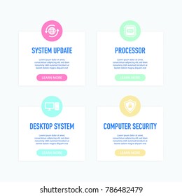 Technology Network Infographic Icons Stock Vector (Royalty Free ...
