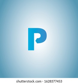 Technology P Type Arrow Blue Stock Vector (Royalty Free) 1628377453 ...