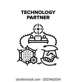 Technology Partner Vector Icon Concept Technology Stock Vector (Royalty ...