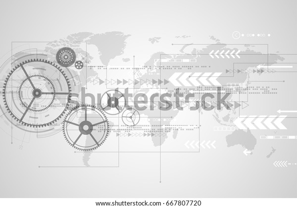 Technology That Brings World New Age : image vectorielle de stock ...