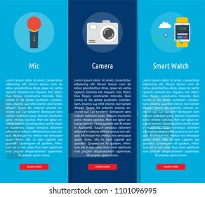 Technology Vertical Banner Concept Stock Vector (Royalty Free ...
