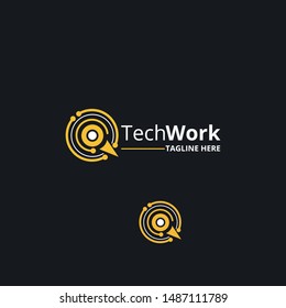 Techwork Logo Design Company Icon Vector Stock Vector (Royalty Free ...