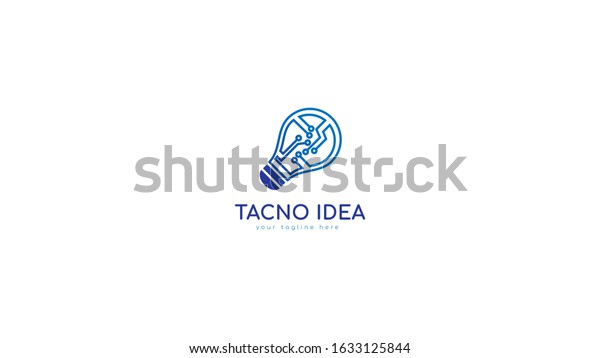 Tecno Logo Ideas Concept Light Bulb Stock Vector (Royalty Free) 1633125844