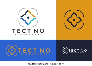 Tect Logo Vector Tecnology Logo Design Stock Vector (Royalty Free ...